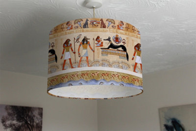 Egyptian Mythelogical Drawings (Ceiling & Lamp Shade) / 45cm x 26cm ...