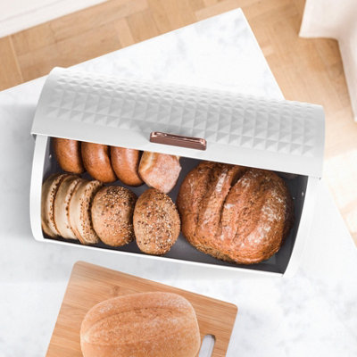 EHC Bread Bins for Kitchen, Bread Box with lid, Kitchen Storage Bin ...