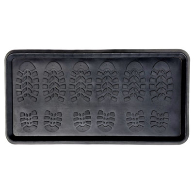 EHC Heavy duty Rubber Boot Tray Mat For Indoor/Outdoor, Home, Garden ...