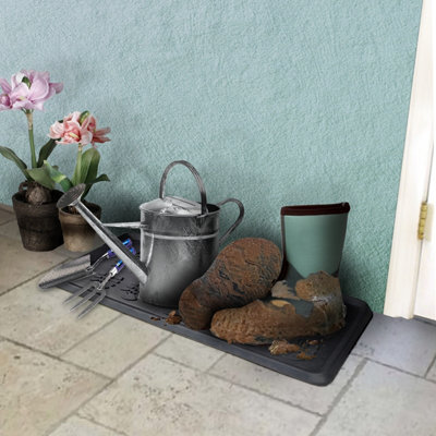 EHC Heavy duty Rubber Boot Tray Mat For Indoor/Outdoor, Home, Garden ...