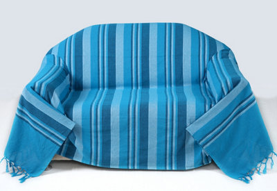 EHC Soft & Lightweight Indian Kerala Pattern Striped Cotton King Size ...