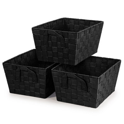 EHC Storage Baskets set of 3, Storage baskets for shelves, Storage ...