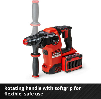 Einhell 18v 36V X-Change Cordless SDS Hammer Drill + 17PC Chisel Set Chuck