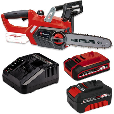 Einhell 18v Cordless Chainsaw 25cm Bar Oregon Chain PXC Heavy Duty 4ah ...