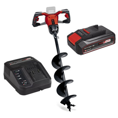 Einhell 18v Cordless Earth Auger Power X-Change + Drill + 2.5AH ...
