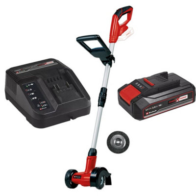 Einhell 18v Cordless Wire Brush Patio Cleaner Weed Moss + 2.5AH ...