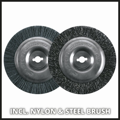 Einhell 18v Cordless Wire Brush Patio Cleaner Weed Moss + 2.5AH ...
