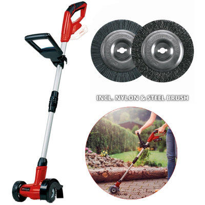Einhell 18v Cordless Wire Brush Patio Cleaner Weed Moss Grout +4AH ...