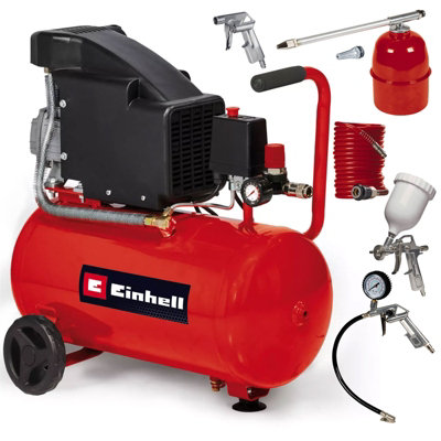 Einhell 24L Air Compressor 8 Bar Electric 1500W TC-AC 190/24/8 Corded ...