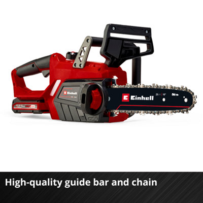 Einhell 25cm Power X Change Cordless Chainsaw 10 With Battery and Charger Bar Chain GE