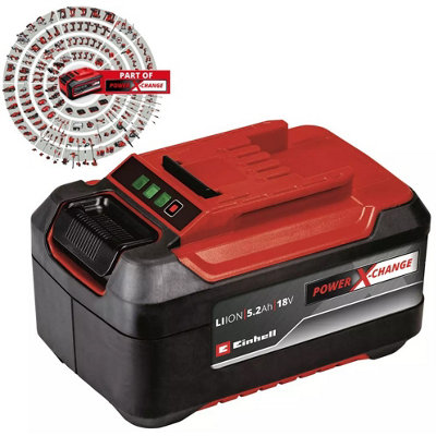 Einhell 3 X 5.2Ah PLUS 18V Battery Power X-Change Rechargeable Dust ...