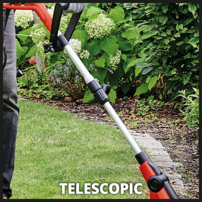 Einhell 30cm Corded Grass Trimmer 450W Line Strimmer With 3 Thread Spools Edging Wheel Electric GC