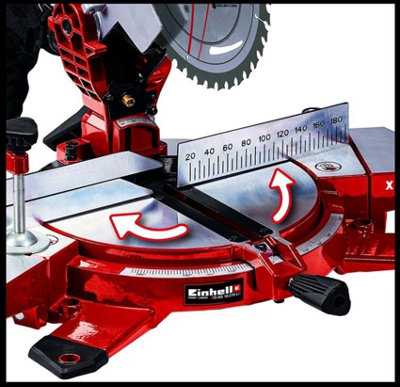 Einhell Cordless 18v Mitre Saw 210mm Power X-Change TE-MS 18/210 1x2 ...