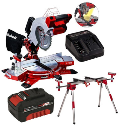 Einhell Cordless 18v Mitre Saw 210mmX-Change 18/210 1 x 4ah Battery ...