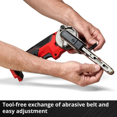 EINHELL CORDLESS BELT FILE SANDER 18V PXC INCLUDES BELTS AND EINHELL ...