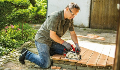 Einhell Cordless Circular Saw 150mm 18V Power X-Change LED Light Dust ...
