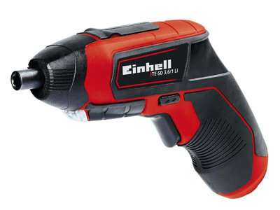 Einhell Cordless Mini Screwdriver With 10 Piece Bit Set Lightweight ...