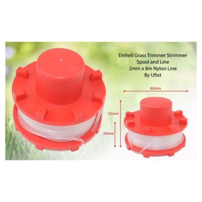 Einhell Grass Strimmer Trimmer Spool and Line 2mm x 8m by Ufixt