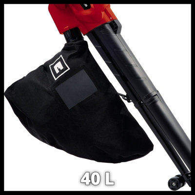 Einhell Leaf Blower Vacuum Vac With Shredding 40l Catch Bag Gc El 3024 E 3000w Electric