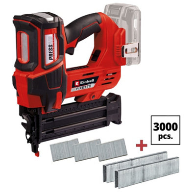 Einhell Power X-Change 18v Cordless Nailer FIXETTO Brad Nail Gun + 3500 ...