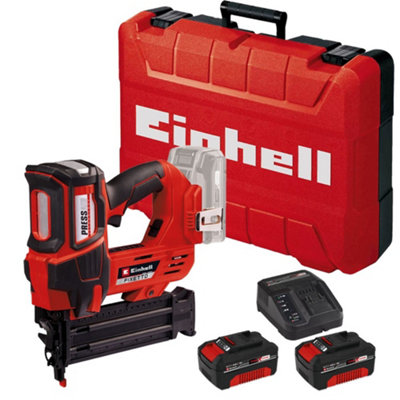 Einhell Power X-Change 18v Cordless Nailer Nail Gun + x2 4AH Kit ...