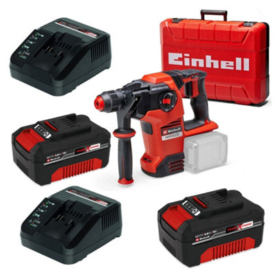 Einhell Power X-Change Cordless Rotary Hammer HEROCCO + 4AH Charging ...