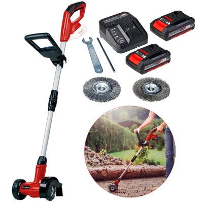 Einhell Power X Change GE-CC 18 Cordless Patio Grout Cleaner Brush + 2 ...