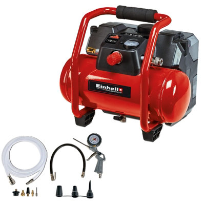 Einhell Power X-Change Portable Air Compressor - Oil Free - 8 Bar ...