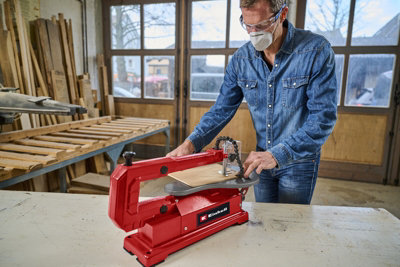 Einhell Scroll Saw 120W TC-SS 406 E With 2x Blades, Table Incline And ...