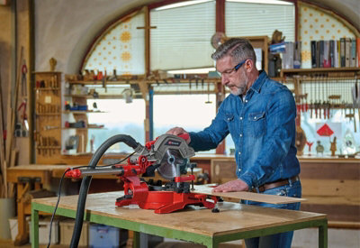 Sliding cross cut mitre saw store
