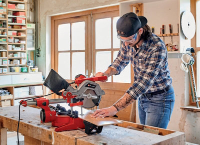 Einhell Sliding Mitre Saw 216mm Dual With Drag 1800W Laser Adjustable TE SM 216