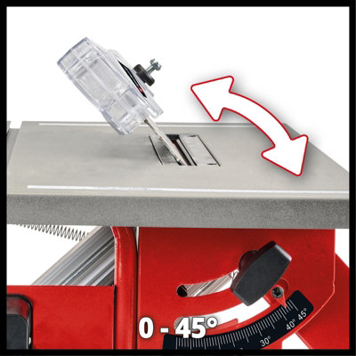 Einhell Table Saw 200mm TC-TS 8 I 800W Sturdy Rip Fence Tiltable Corded ...