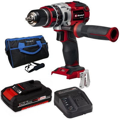 Einhell TE-CD Brushless Cordless Combi Drill PXC 18v Metal Chuck 1x 2ah ...