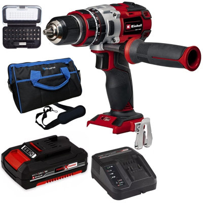 Einhell TE-CD Cordless Combi Drill Brushless 18v Metal Chuck + Battery ...