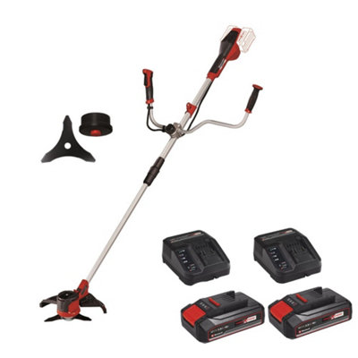 Einhell Twin 18v / 36v Cordless Brushcutter + Strimmer X2 2.5AH Battery ...