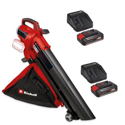 Einhell Twin 18v/36v Leaf Blower Vacuum Power X-Change X2 2.5AH Battery ...
