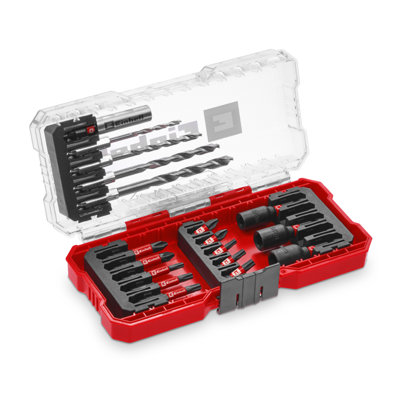 Einhell Universal Impact Drill Bit Set 18 Pieces HSS For Metal With S ...