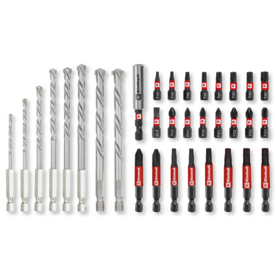 Einhell Universal Impact Drill Bit Set 33 Pieces Masonry With M-CASE ...