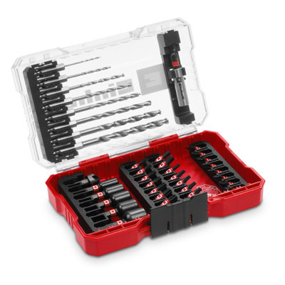 Einhell Universal Impact Drill Bit Set 39 Pieces HSS With M-CASE Box ...