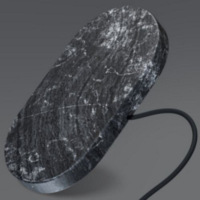 EINOVA DUAL WIRELESS CHARGING STONE BLACK MARBLE