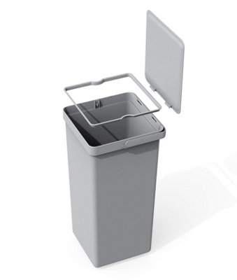 EKO DECO DUO PULL OUT RECYCLING BIN 20+15L GREY