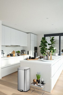 EKO Eva 30L Stainless Steel Kitchen Bin