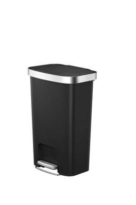 EKO Hana Recycling Bin 25+25L Black Recycling Bin | DIY at B&Q