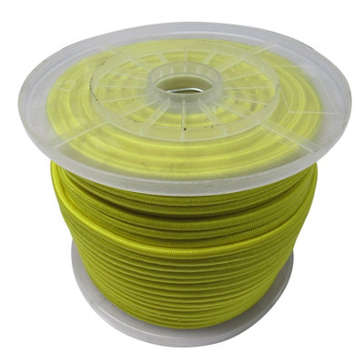 Buy Elastic Bungee Rope Shock Cord 10MM Yellow (100M Reel Elasticated ...