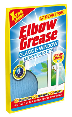 Elbow Grease Blue Glass & Window Microfibre Cloth
