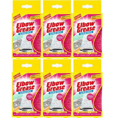 Elbow Grease Scrub Mate Non-Scratch Pink x 6