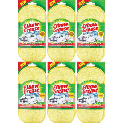 Elbow Grease Scrubbing Pad Non Scratch Dual Sided x 3