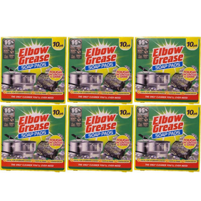 Elbow Grease Soap Pads 10 Pads In Pack x 6