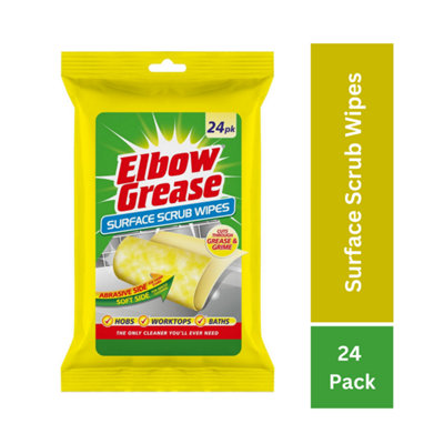 Elbow Grease Surface Scrub Cleaning Wipes 24 Pack