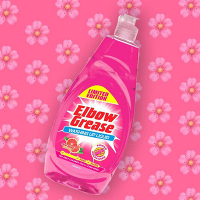 Elbow Grease Washing Up Liquid Pink Blush 600ml - Pack of 12